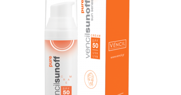 Vencil | Sunoff Pure Cream SPF50 Αντηλιακή Κρέμα Προσώπου με Υψηλό ...